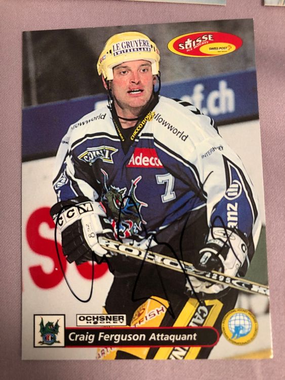 Craig Ferguson Fribourg Gotteron Hockey Card signiert | Kaufen auf Ricardo