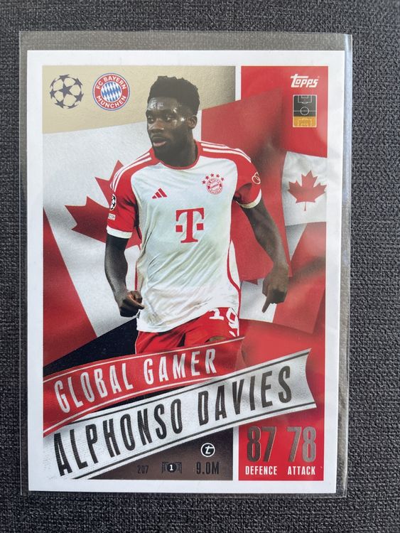Topps Match Attax Alphonso Davies Fc Bayern München (Neu (gemäss ...