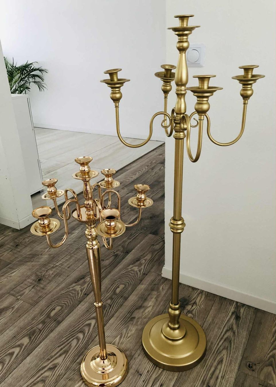 2 grosse Kerzenständer 125 cm und 85 cm!!! (Neu (gemäss Beschreibung ...