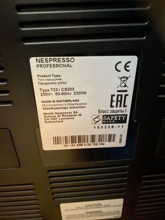 Nespresso Gemini CS203 | Kaufen auf Ricardo