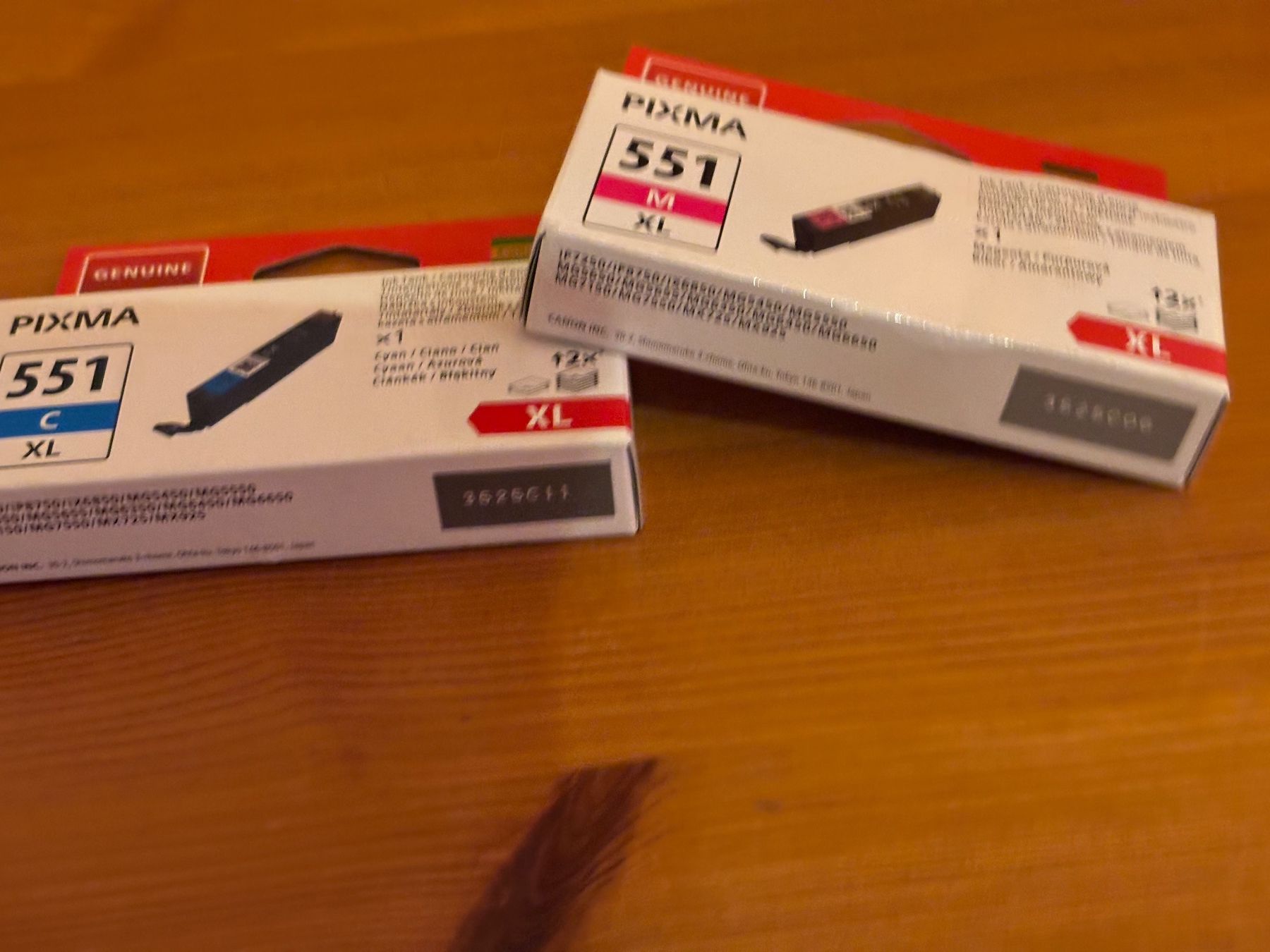 2 Canon PIXMA 551 / XL, M und C Tonerkartuschen (Neu und ...