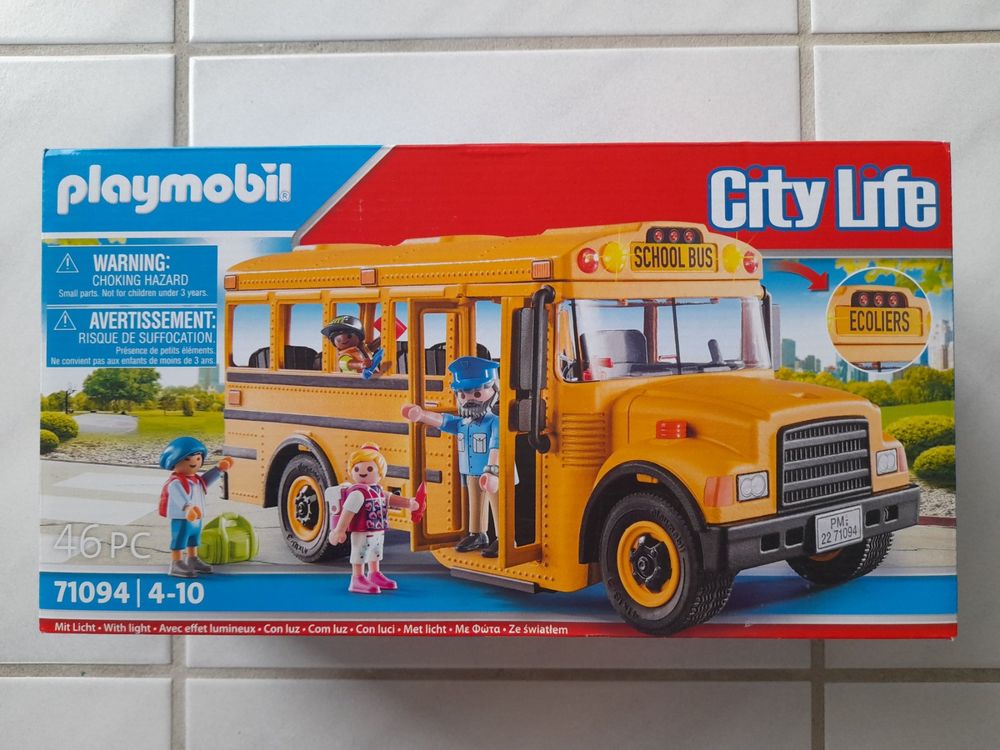 Playmobil City Life, 71094, US Schulbus inkl. Licht (Neu und ...