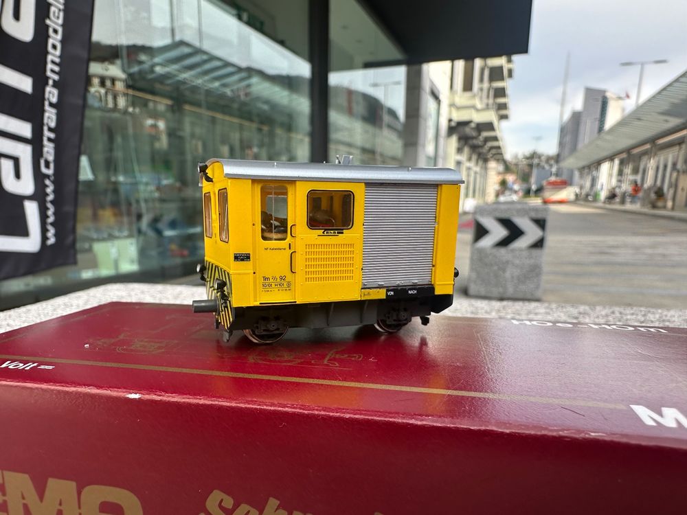 BEMO 1274 192 - RhB Tm 2/2 92 Rangiertraktor gelb H0m | Kaufen auf Ricardo