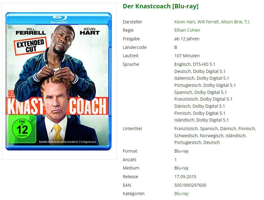 Der Knastcoach (Blu-ray) | Kaufen auf Ricardo