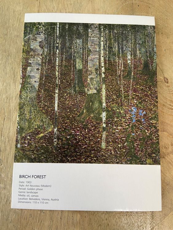 Gustav Klimt Birkenwald Kunstkarte | Kaufen auf Ricardo