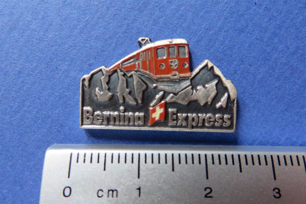 Pin's,BERNINA EXPRESS,BAHN,BERGE,FLAGGE | Kaufen auf Ricardo