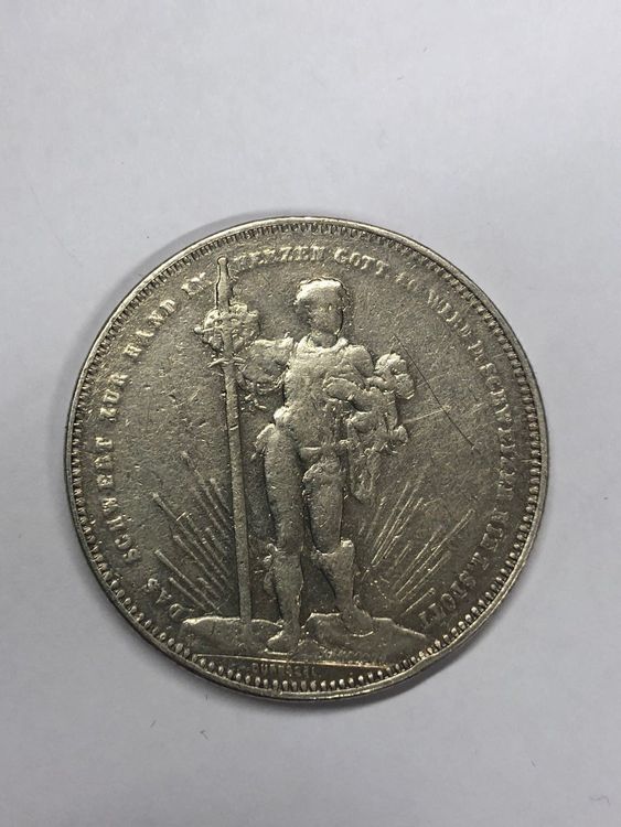 Schützentaler 1879 Basel 5 Franken (Gebraucht) in Ibach für CHF 35 – mit Lieferung auf Ricardo ...
