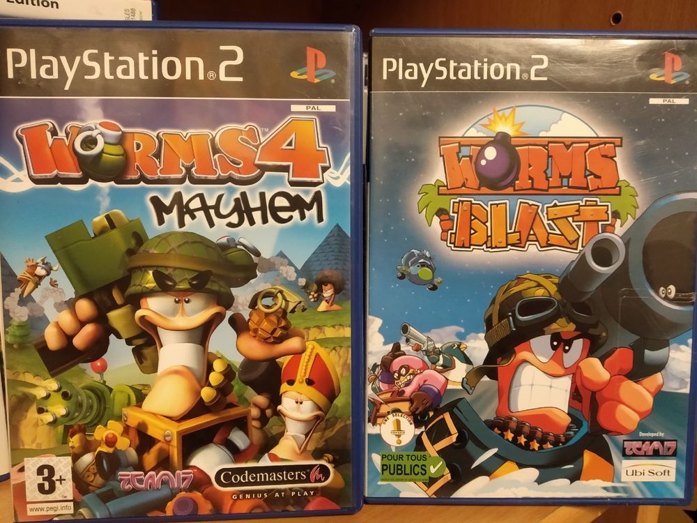 PlayStation 2 - PS2 - Worms 4 Mayhem / Worms blast (Gebraucht) in Fribourg für CHF 18 – mit ...