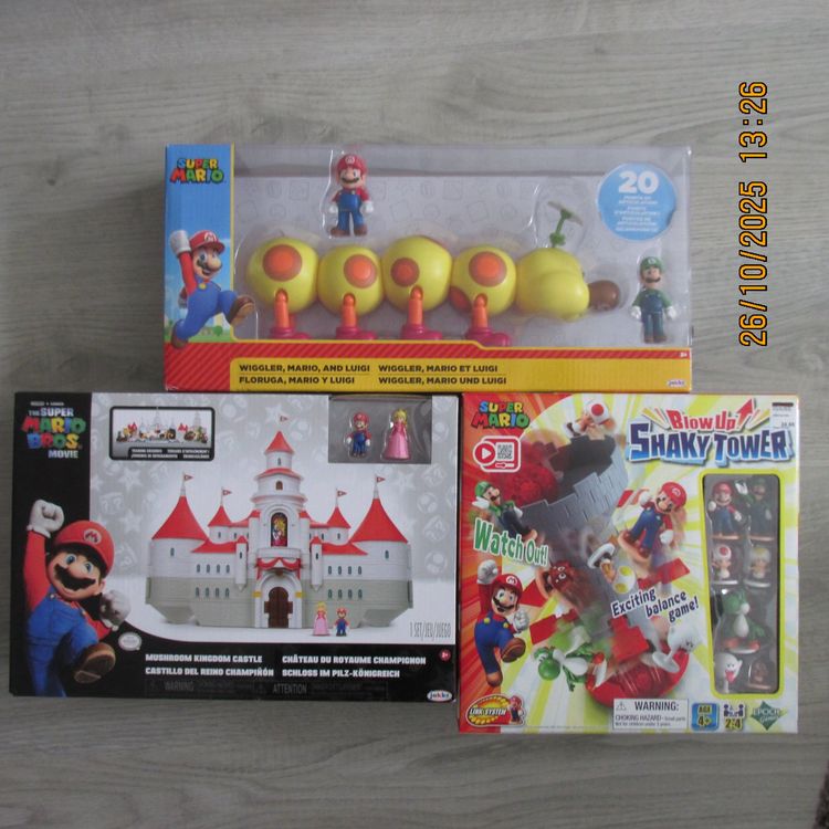 Super Mario Figuren Set, komplett 3 Sets zusammen (Neu (gemäss ...