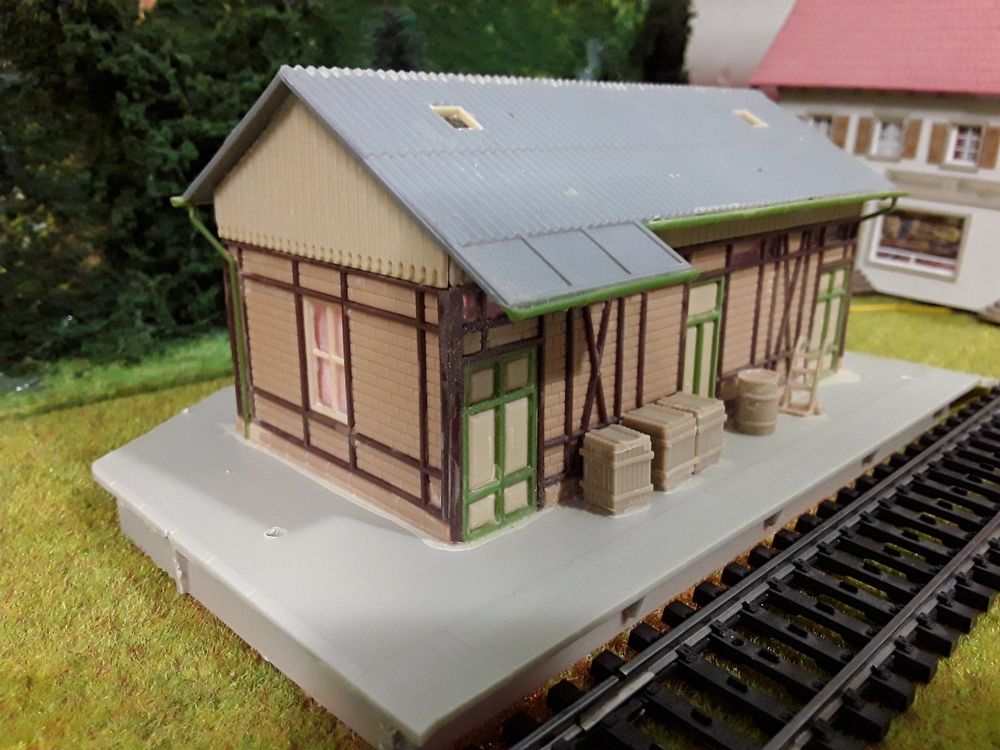 Modelleisenbahn Faller _ Güterschuppen Güterbahnhof Spur H0 (Gebraucht ...