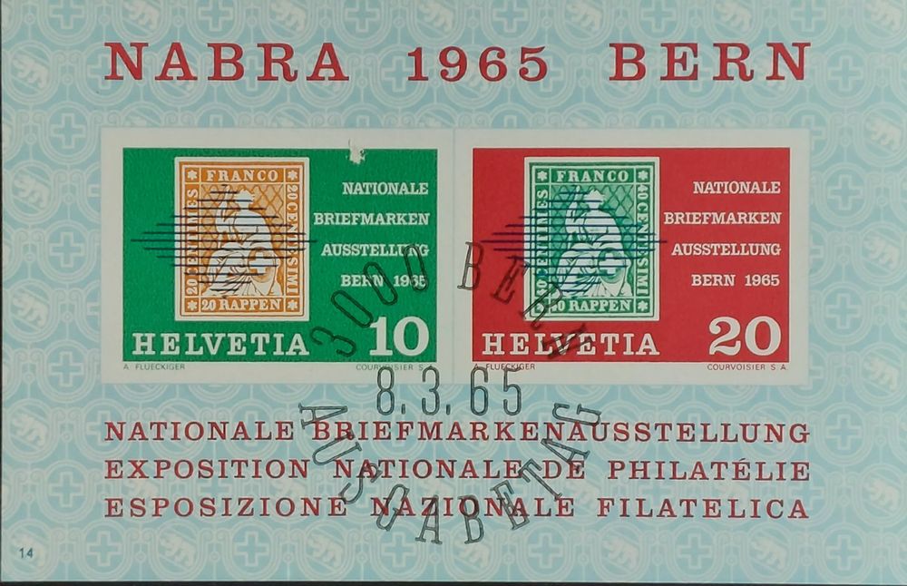 1965 NABRA Bern W43 Block ʘ ET Vollstempel | Kaufen auf Ricardo