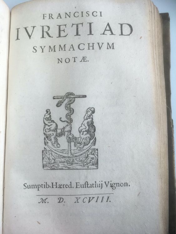 Buch 1598 Symmachus Briefe in 10 Büchern antik Pergament (Gebraucht) in ...