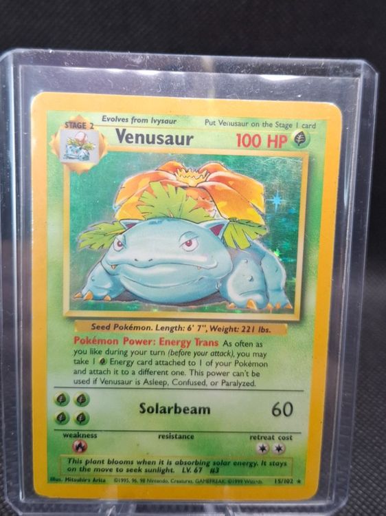 Venusaur – Base Set – Holo – 15/102 /41 (Gebraucht) in Rümlang für CHF ...