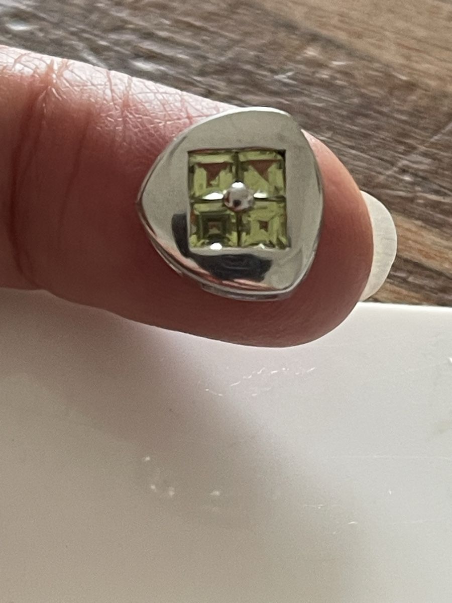 Pendentif 925 pierre péridot véritable / SVP lisez le texte (D'occasion ...