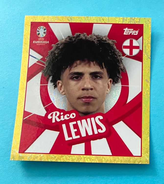 Topps Euro 2024 Sticker ENG PTW - RICO LEWIS ENGLAND in gold | Kaufen ...