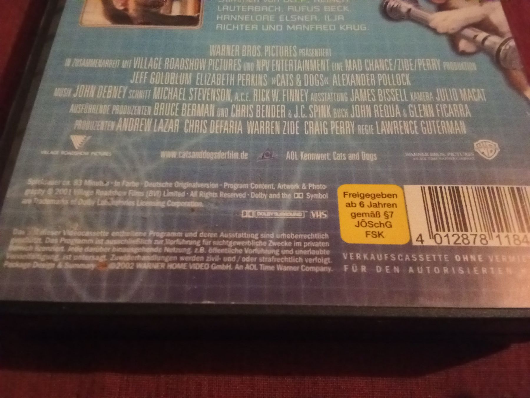 Cats & Dogs wie Hund und Katz (USA 2001) Warner Brothers VHS (Gebraucht ...