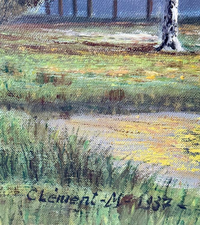 Max Clément (1912-1995) Grosses Landschaft Gemälde (Gebraucht) in für ...