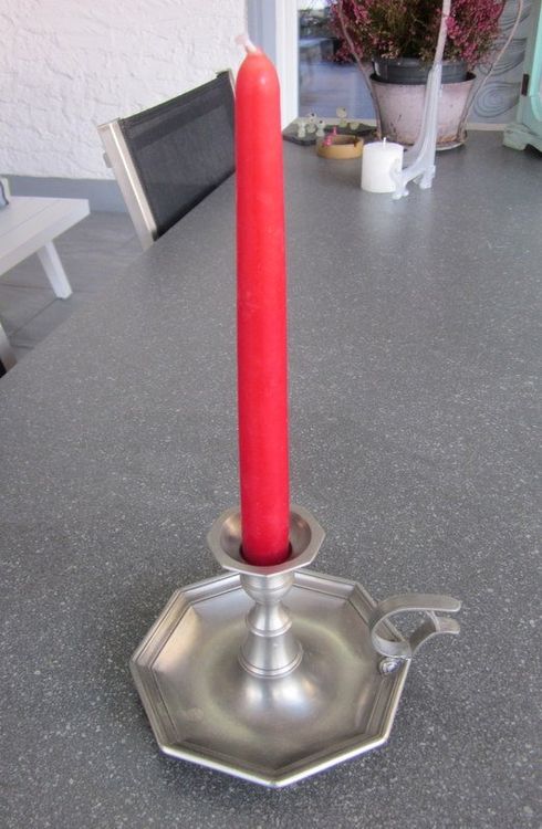 Zinn Kammerleuchter, Kerzenhalter, Etan Zinn 95% (Gebraucht) in Bischofszell für CHF 24 – mit ...