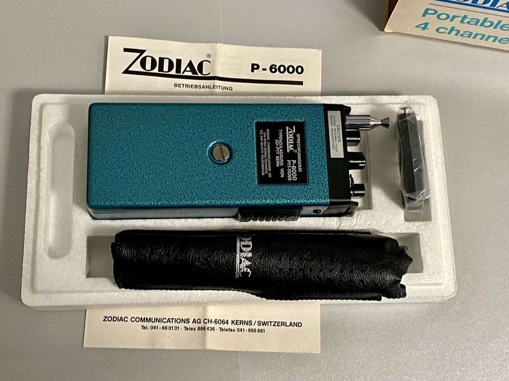 Zodiac P-6000 Portable Transceiver 4 channels FM | Kaufen auf Ricardo