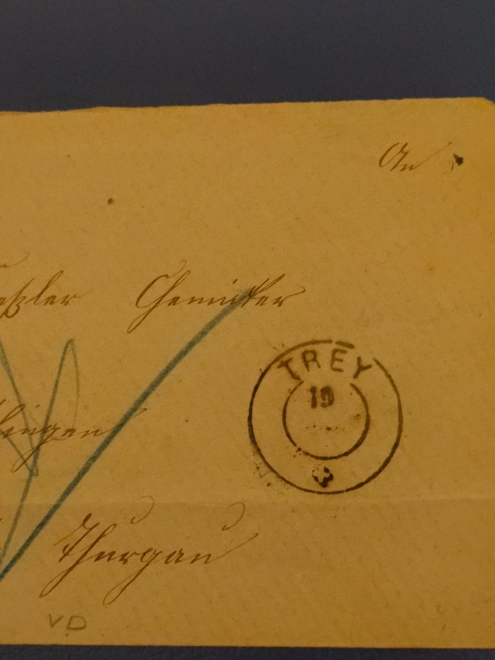 Antike Briefmarke Helvetia 10 Rp. auf Brief, selten! (Gebraucht) in ...