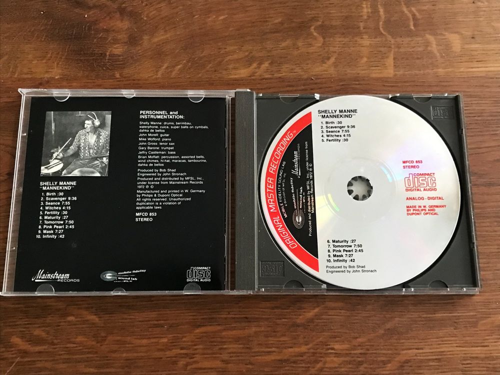 SHELLY MANNE - Mannekind - MFSL Mobile Fidelity Sound Lab CD (Gebraucht ...
