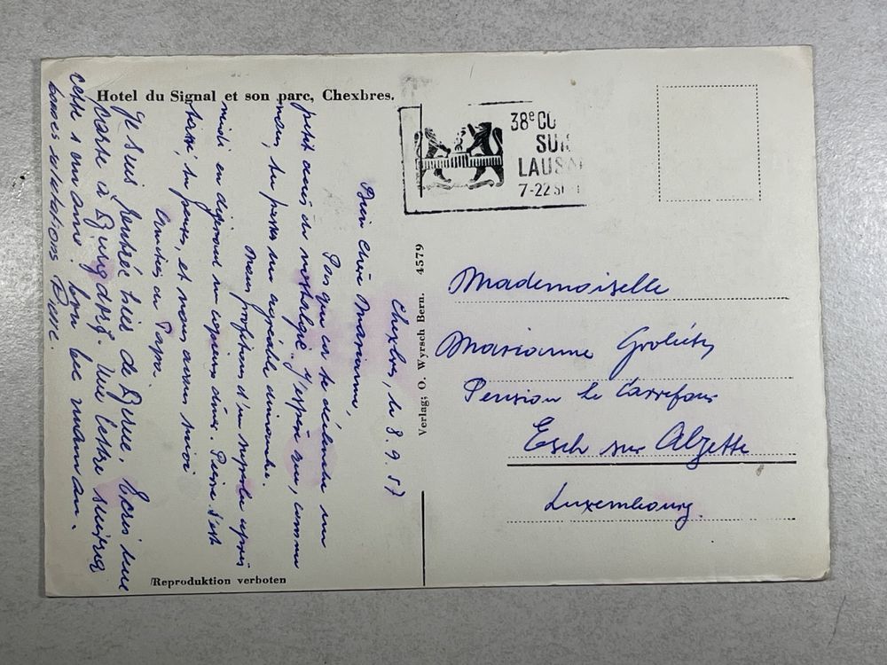 Lac Lemand, Hotel Signal et son parc Chexbres (Gebraucht) in ...