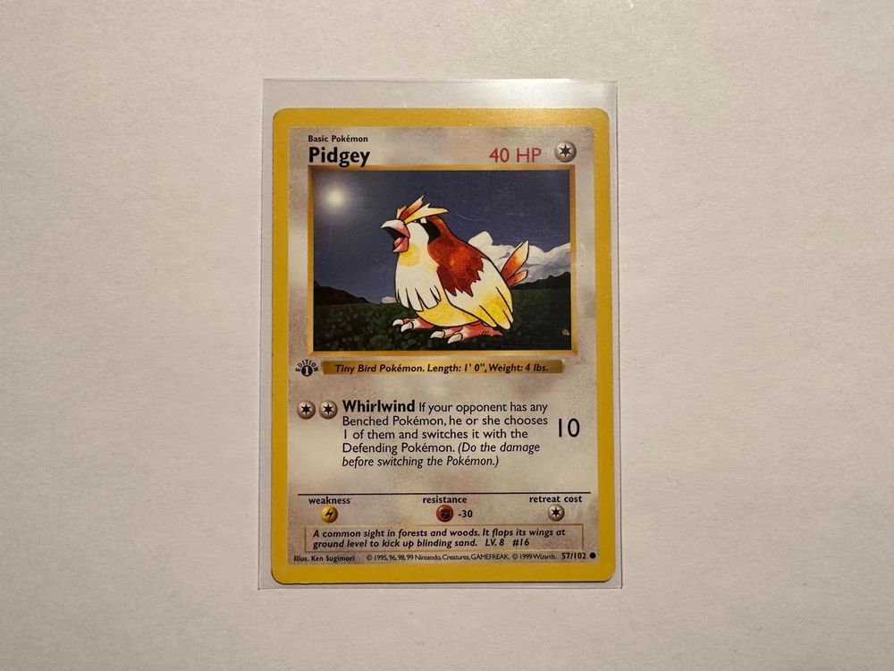 Pidgey Base Set 1. Edition Shadowless EN ab 1.- (Gebraucht) in ...