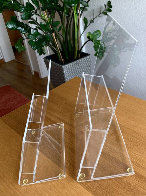 Prospektständer Tischaufsteller 1xA4 1x A5 Plexiglas | Kaufen auf Ricardo