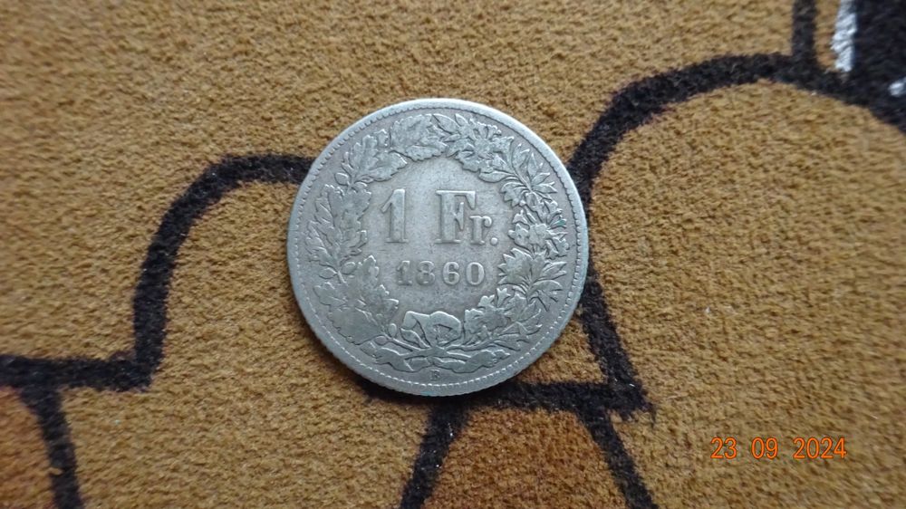 1 Fr 1860 Helvetia assise Rare (Gebraucht) in bassecourt für CHF 74 – mit Lieferung auf Ricardo ...