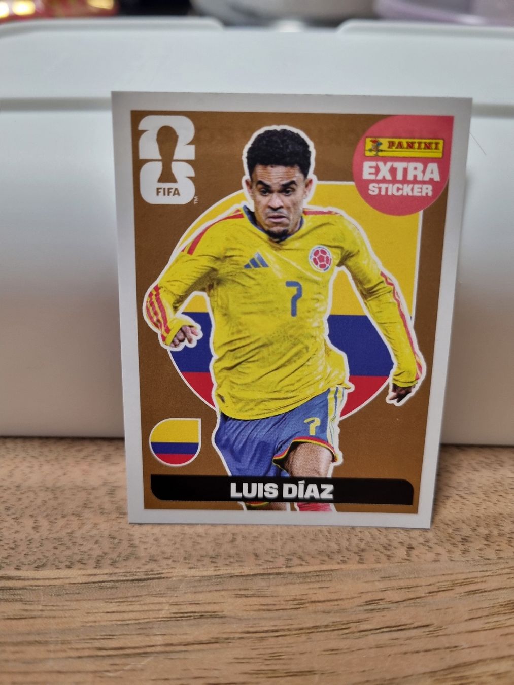 Panini WM 2026 Extra Sticker Luis Diaz bronze rar top (Neu (gemäss ...