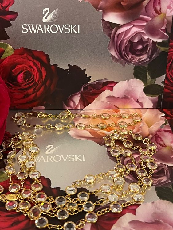 Swarovski Set vintage, 18k vergoldet neu & original Box (Neu (gemäss ...