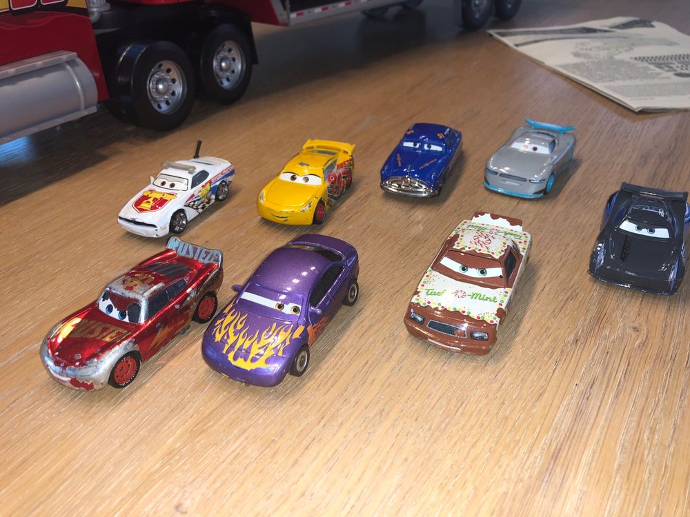 Disney Pixar Cars Mack Mega Rennstrecke Transformer(Mattel) (Gebraucht ...