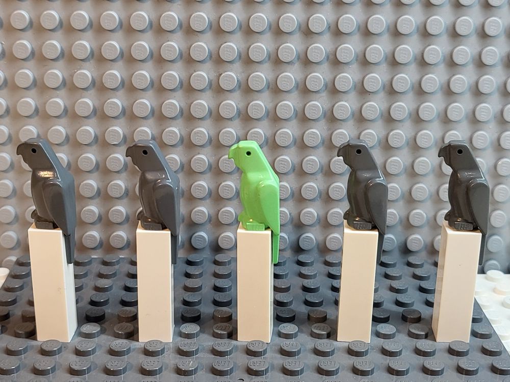5 Lego - Tiere, Papagei zu Minifiguren aus diversen Serien | Kaufen auf Ricardo
