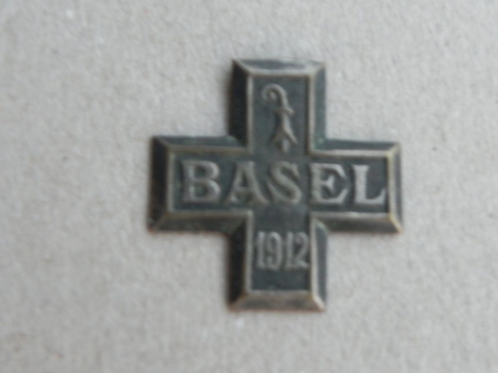 Abzeichen Eidg. Turnfest Sport Basel BS 1912 Turnkreuz (Gebraucht) in Siebnen für CHF 6 – mit ...