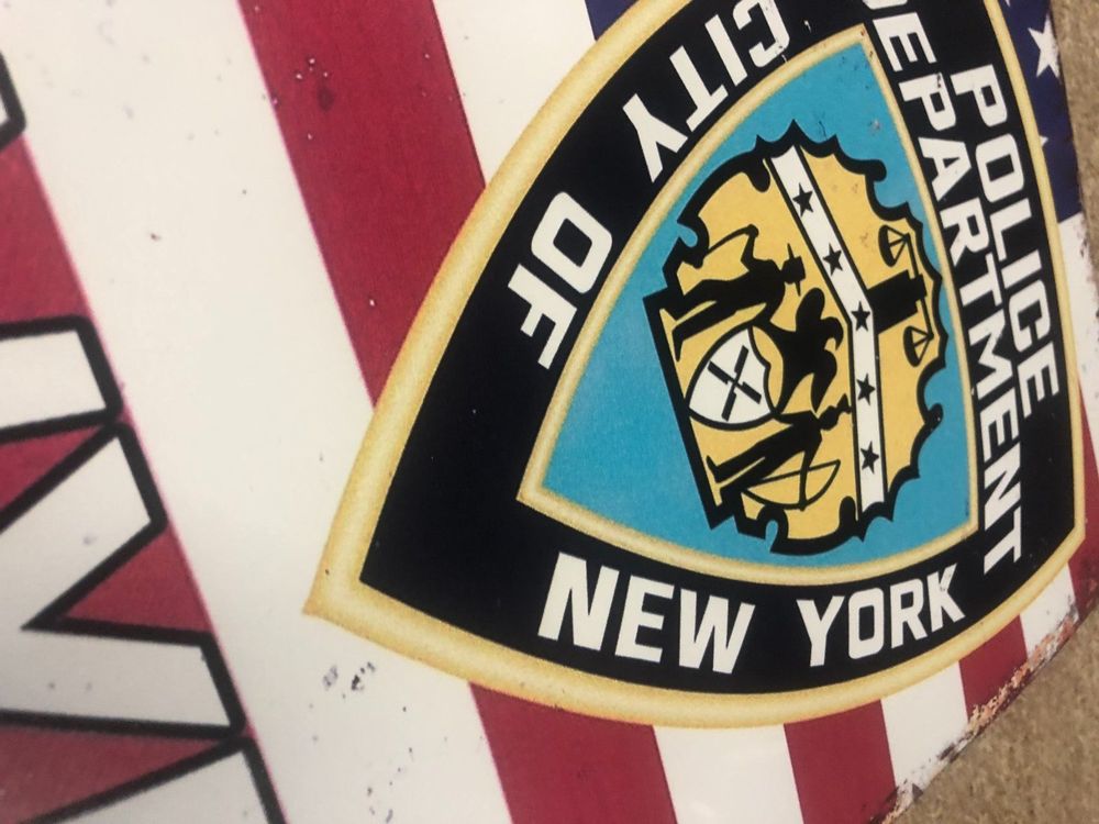 Blechschild NYPD New York Police Department Polizei USA (Neu und ...