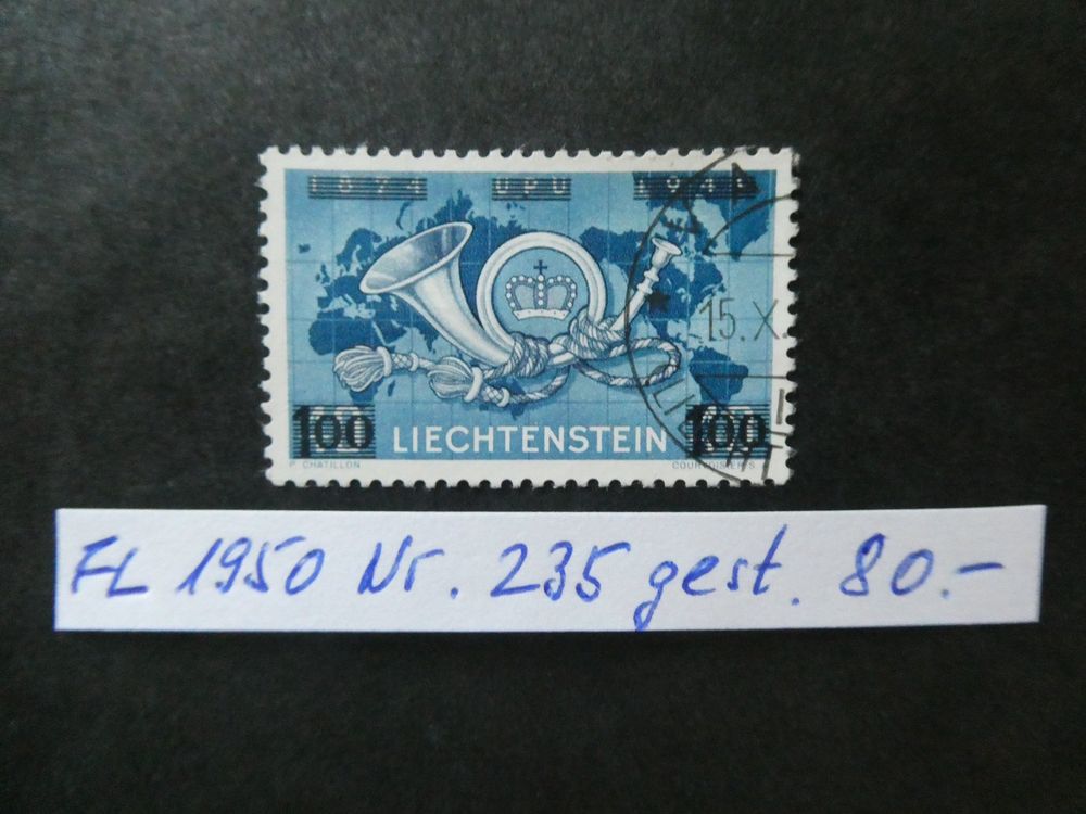 FL 1950 Nr. 235 gestempelt (Gebraucht) in Lausen für CHF 12 – mit Lieferung auf Ricardo kaufen