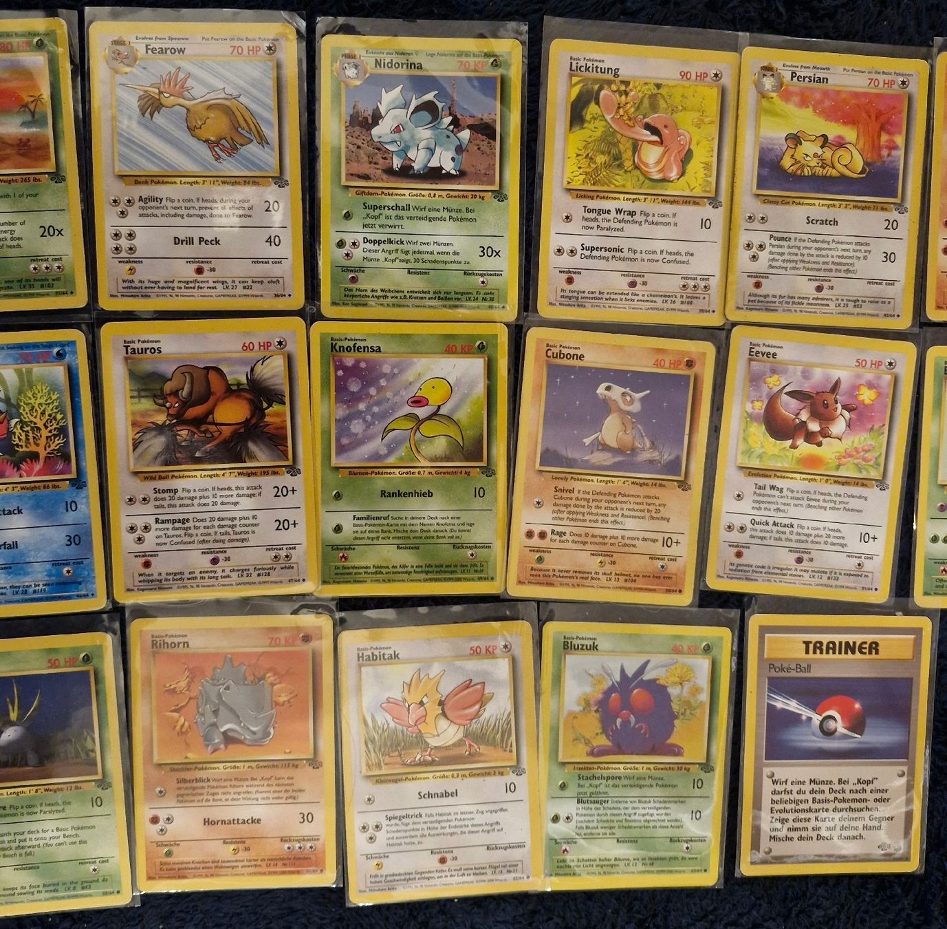 Pokemon Karten Set, jungel set, 23 der 64 Karten (Gebraucht) in Muri AG ...