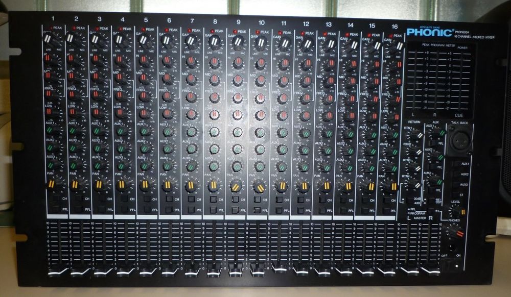 19", 16 Kanal Stereo Mixer, Phonic PMX 1600A (Gebraucht) in Winterthur für CHF 46 – nur Abholung ...