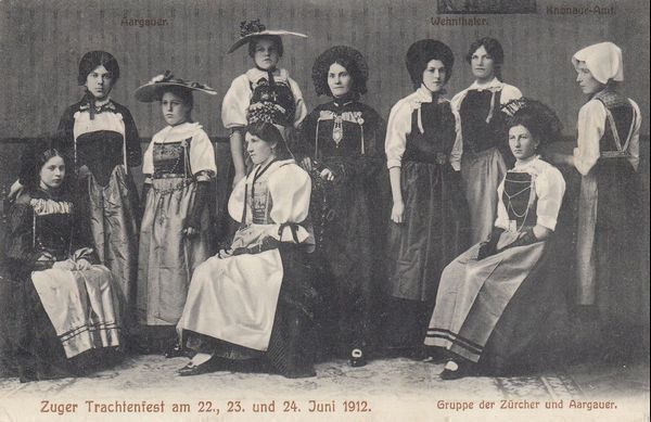 Zug ZG - Zuger Trachtenfest um 1912 (Gebraucht) in Niedergesteln für CHF 7 – mit Lieferung auf ...