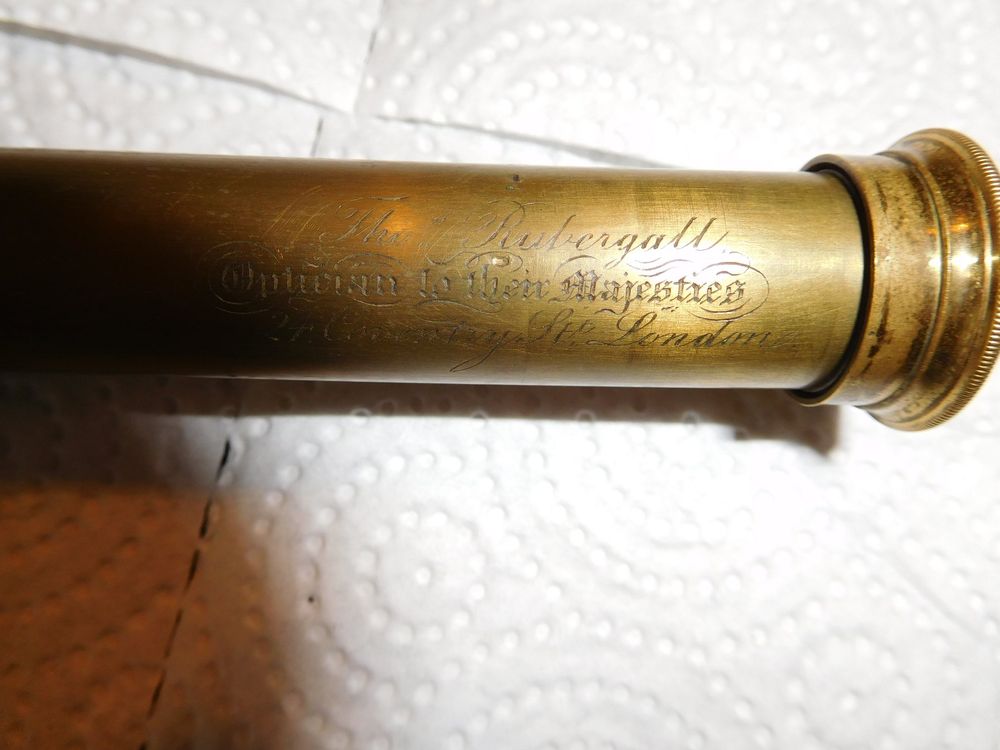 Teleskop RUBERGALL, antik, ca. 1820, mit Gravur, Rarität (Gebraucht) in Olten für CHF 520 – mit ...