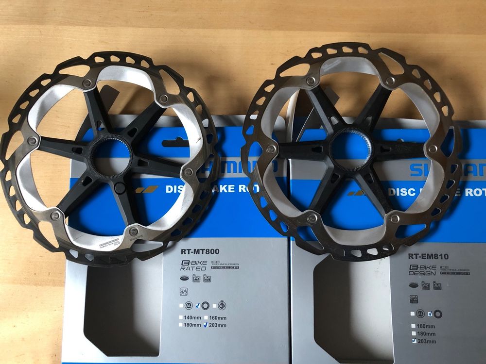 Shimano RT-MT800 und RT-EM810 (Hi. und vo.) 203mm (Gebraucht) in ...