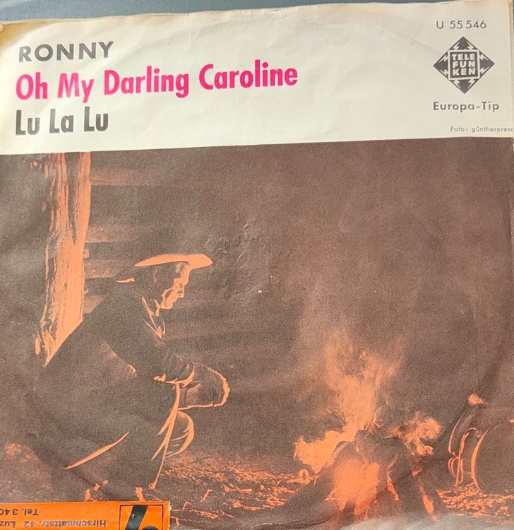 Vinyl Single Ronny - Oh My Darling Caroline (Gebraucht) in Langenthal ...