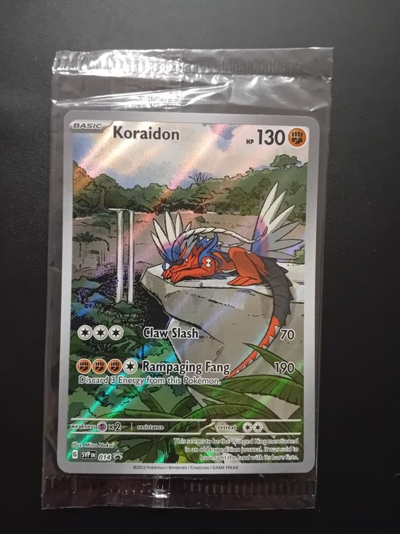 💎EXCLUSIVE POKEMON BLACK STAR PROMO KORAIDON SEALED*💎 (Neu und ...