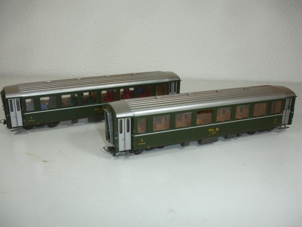 BEMO H0m: 2 Wagen Rhätische Bahn RhB | Kaufen auf Ricardo