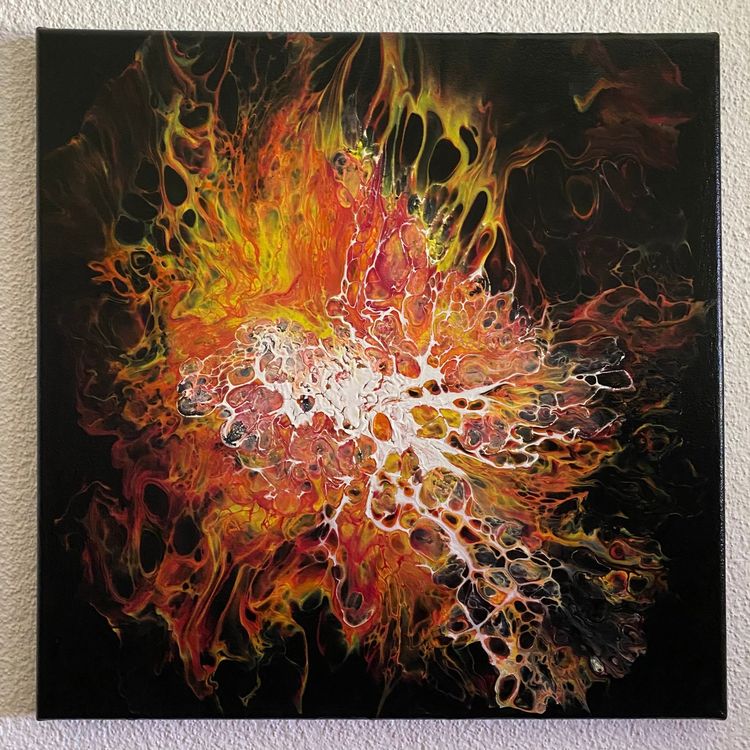 Acryl-Pouring «Geburt des Universums» | Kaufen auf Ricardo