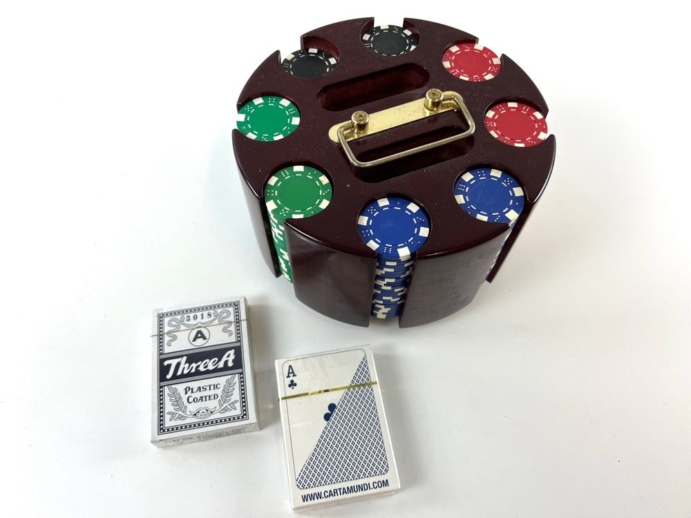 Vintage Poker-Chip Carousel Set (Karten und Chips) | Kaufen auf Ricardo