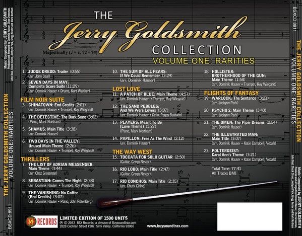 Jerry Goldsmith Collection Volume one (CD, Soundtrack, OST) | Kaufen ...
