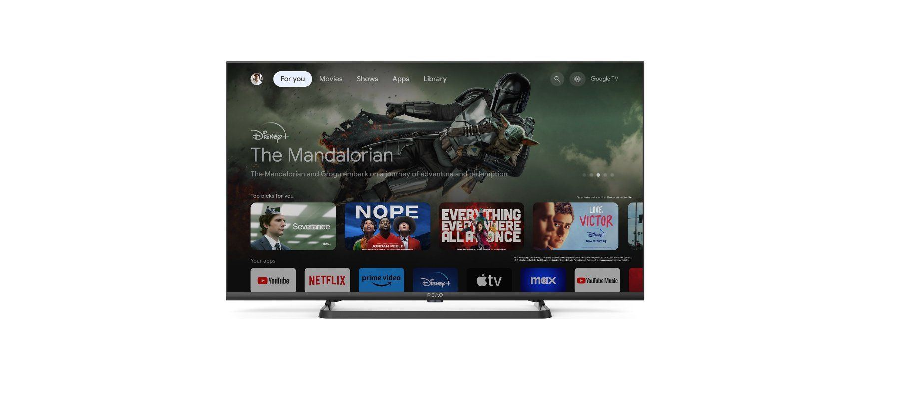 TV PEAQ 40 pouces Smart TV Google TV – Full HD (D'occasion) à Lausanne ...