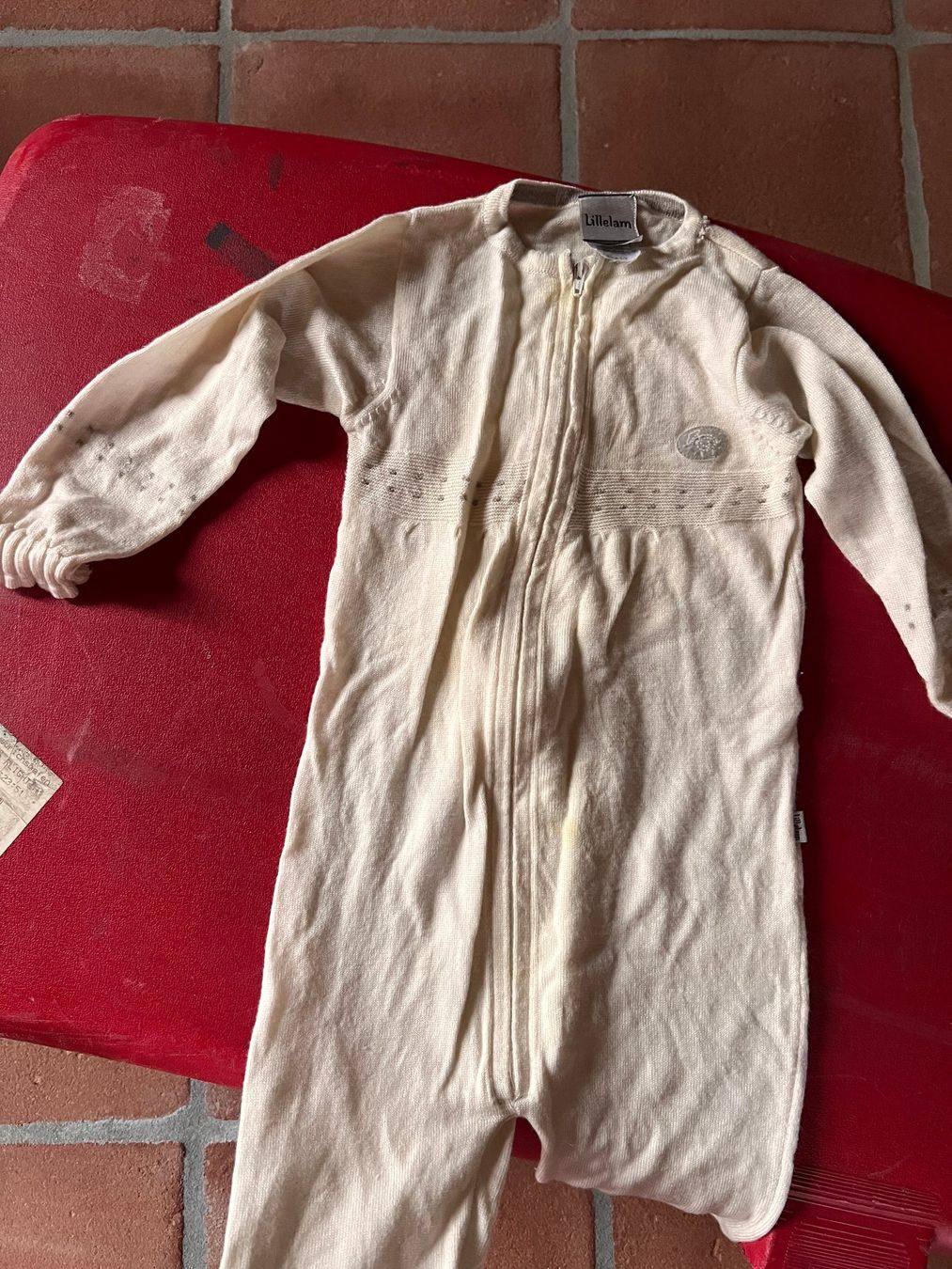 Lillelam Merinowolle Sparkedress / Overall, Gr. 92 – Weiß (Gebraucht ...