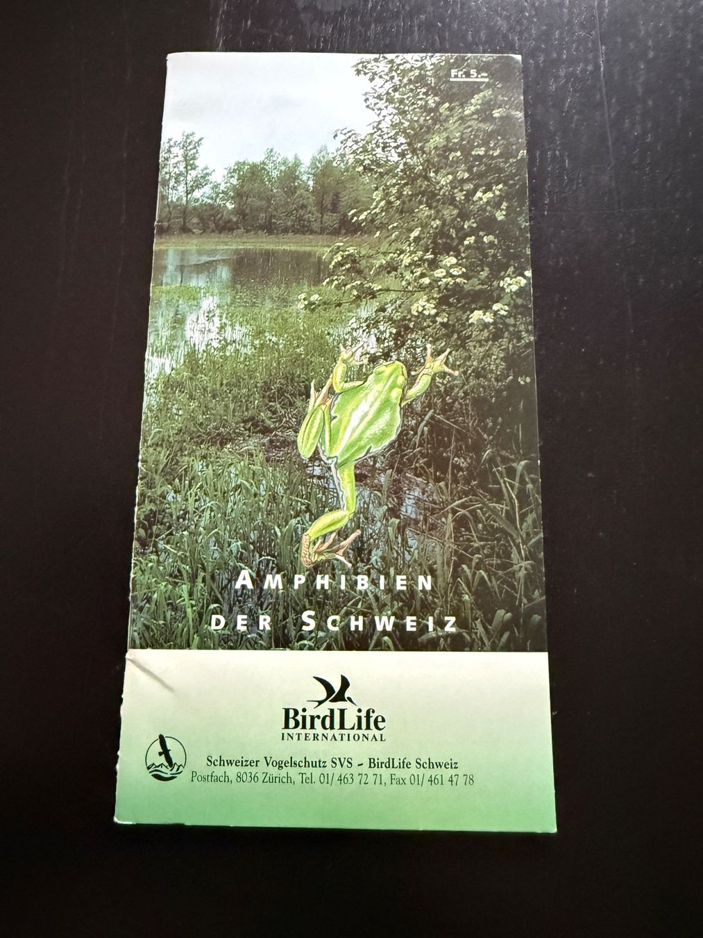 Amphibien der Schweiz - SVS-Heft, Top Zustand, selten! (Gebraucht) in ...